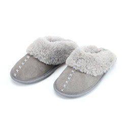 Comfy Faux Fur Women House winter Slipper Memory Foam Slip On Anti-Skid Sole