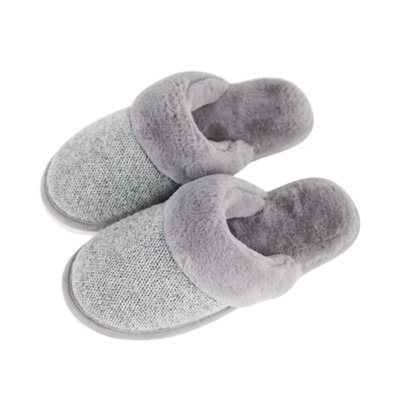 Women faux fur Warm Comfy Winter Slippers Fluffy Breathable  home Indoor Slippers