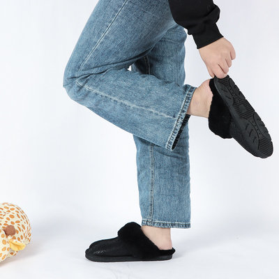 Fluffy Rabbit hair Home Slippers Women Comfort Furry Flat Female solid color Slippers ladies bedroom house shoes