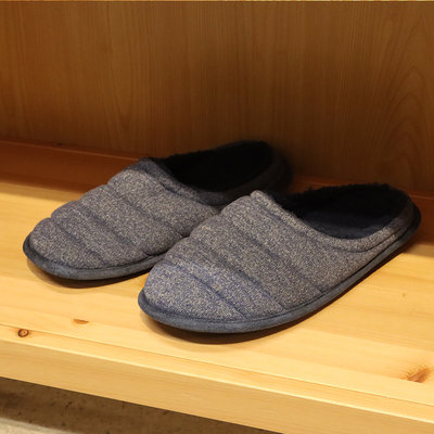 Comfortable Cotton Upper Memory Foam House Shoes Flat Closed Toe Ultra Lightweight home Indoor Slippers for Men custom shoes