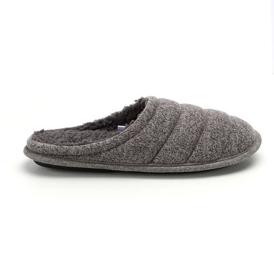 Comfortable Cotton Upper Memory Foam House Shoes Flat Closed Toe Ultra Lightweight home Indoor Slippers for Men custom shoes