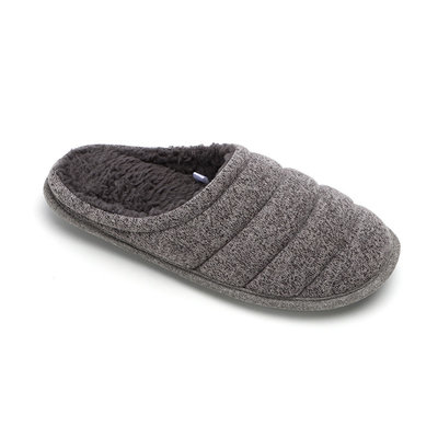 Comfortable Cotton Upper Memory Foam House Shoes Flat Closed Toe Ultra Lightweight home Indoor Slippers for Men custom shoes