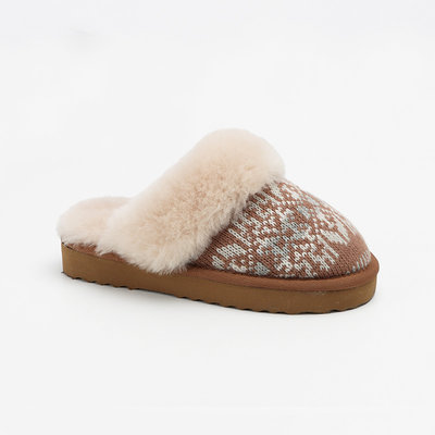 2021 New Trend Fashion children home bedroom slippers Winter  Wool house shoes For Kids luxury fur slippers