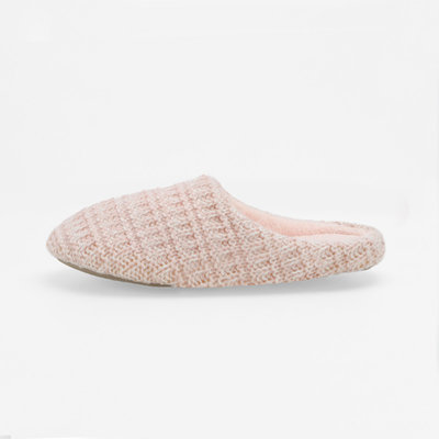 pink Knitted Warm Slippers ladies house Indoor Outdoor Memory Foam Living Room Home Slippers for Women
