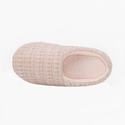 pink Knitted Warm Slippers ladies house Indoor Outdoor Memory Foam Living Room Home Slippers for Women