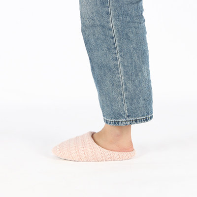 pink Knitted Warm Slippers ladies house Indoor Outdoor Memory Foam Living Room Home Slippers for Women