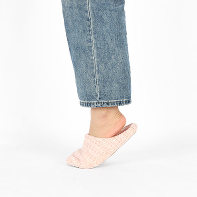 pink Knitted Warm Slippers ladies house Indoor Outdoor Memory Foam Living Room Home Slippers for Women