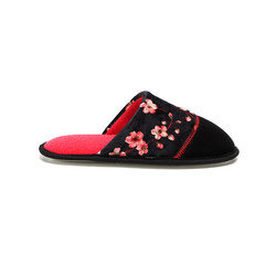 wholesale New design Retro Winter Slippers for Women Fluffy Slippers Shoes anti slip Short Plush Flat sole slippers
