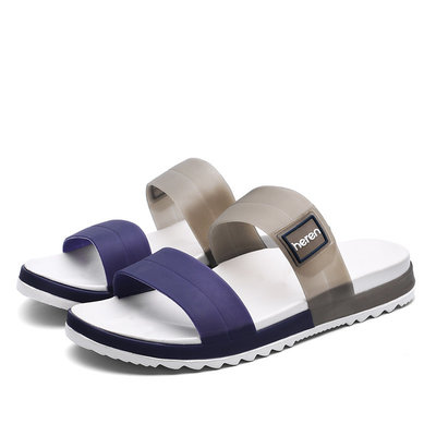 Beach shoes 2022 summer new male non-slip flat sandals Men waterproof outdoor soft sole slippers light