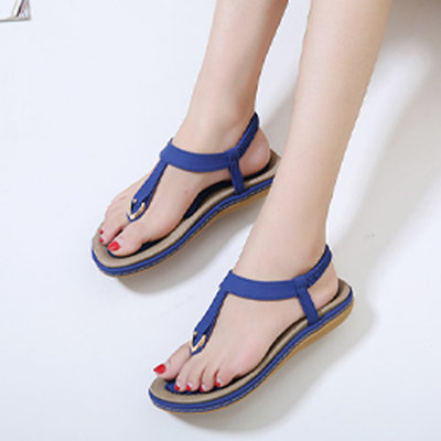 Summer 2022 new sandals women non-slip slippers metal buckle large size flat outdoor shoes wholesale flip flops