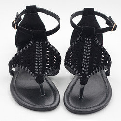 Slippers wholesale lady flip flops 2022 new summer non-slip flat sandals woven upper light women shoes