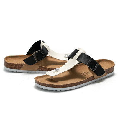 2022 wholesale customized summer unisex printing cork Slippers flat beach sandals multiple color Flip-Flops