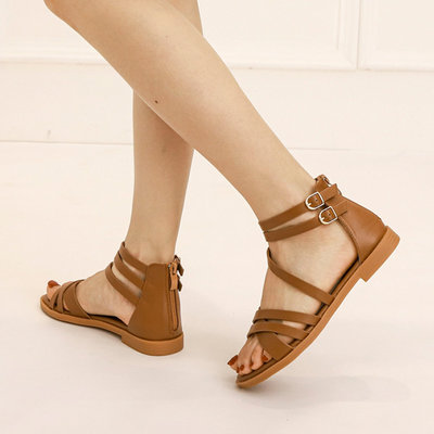 women's sandals new style Classic Women beach casual Shoes fashion slippers with Adjustable back Zipper