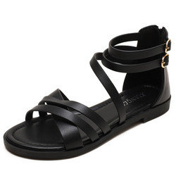 women's sandals new style Classic Women beach casual Shoes fashion slippers with Adjustable back Zipper