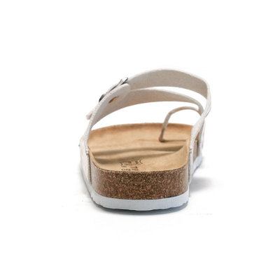 Summer women geometry pattern cork flat sandals beach ladies shoes casual slides outdoor Flip-Flops Slippers