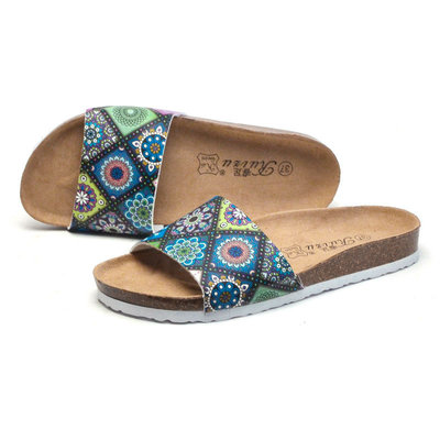 Thick Leather Stylish Ladies Sandals Leisure Breathable Open Toe Rubber