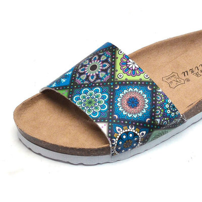 Thick Leather Stylish Ladies Sandals Leisure Breathable Open Toe Rubber