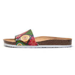 Thick Leather Stylish Ladies Sandals Leisure Breathable Open Toe Rubber