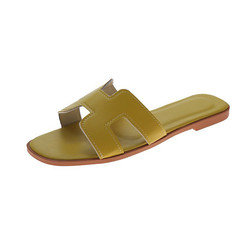Wholesale fashion solid color casual shoes footwear lightweight non-slip outdoor slide slippers 2022 summer sandals women