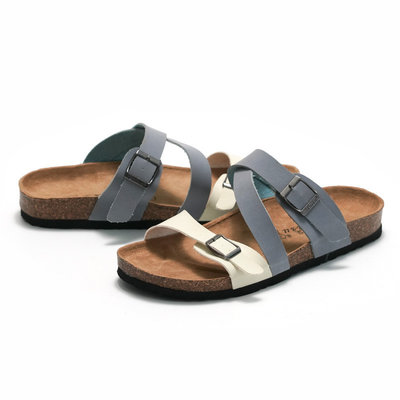 2022 spring ladies cork slippers fashion men beach casual shoes breathable non-slip summer sandals women