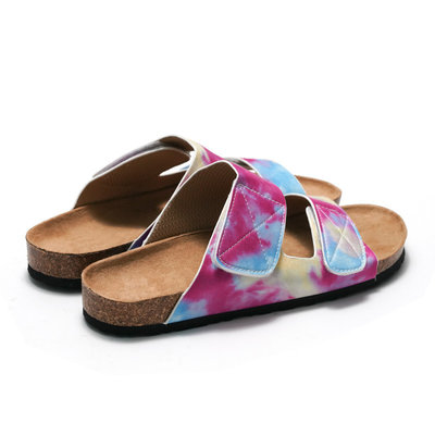 Wholesale Comfort Cork non-slip Outdoor shoes Adjustable magic sticker summer Sandals women slides new flip-flops slippers