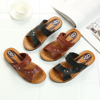 PVC Men Casual Footwear Summer Soft Sole Non Slip Breathable