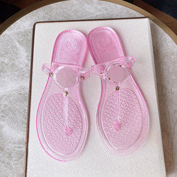 2022 New Style Jelly Slippers Summer Sandals Women Latest Lady Footwear outdoor beach Flip Flops wholesale