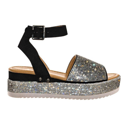 2022 New Arrivals Women rhinestones upper outdoor Shoes fashion Bling Sandals Luxury Thick Bottom slippers high sandals