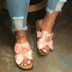 Hot Sale Wholesale 2022 new fashion bowknot sandals women wear-resisting non-slip slippers Casual Breathable Shoes