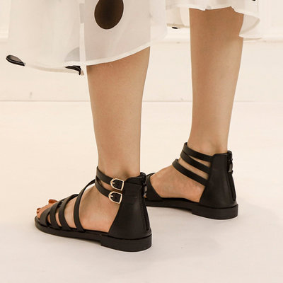 Slide sandals wholesale 2022 new style solid color Wedge heel non-slip female slippers for women and ladies leather shoes