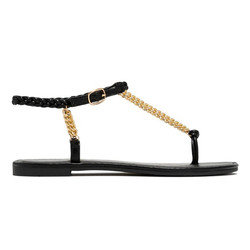 Summer 2022 new style large size breathable women outdoor shoes fashion chain flat flip flops Casual daily sandals