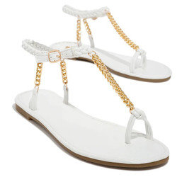 Summer 2022 new style large size breathable women outdoor shoes fashion chain flat flip flops Casual daily sandals