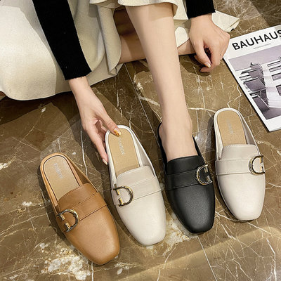 Simple sandals outdoor closed toe shoes summer and autumn fashion flat non-slip casual slippers wholesale casual shoes woman