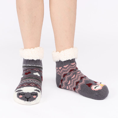 Wholesale High Quality Low Moq women Home Indoor Thermal Winter Warm Slipper Fluffy Fuzzy Cozy Christmas Sock