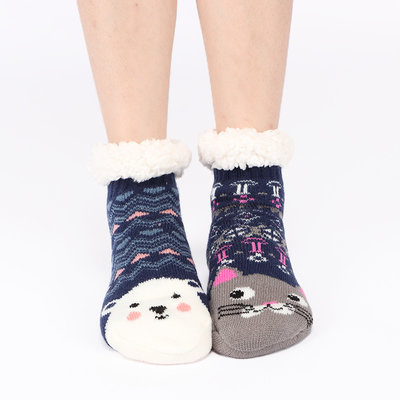 Wholesale High Quality Low Moq women Home Indoor Thermal Winter Warm Slipper Fluffy Fuzzy Cozy Christmas Sock