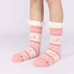 hot sale new popular  women thick warm thermal winter anti slip home slippers floor christmas socks in stock