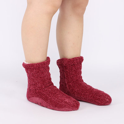 new Winter Fuzzy thick solid color Socks for Women Anti-skid Warm Cozy Socks ladies Fluffy slipper Socks