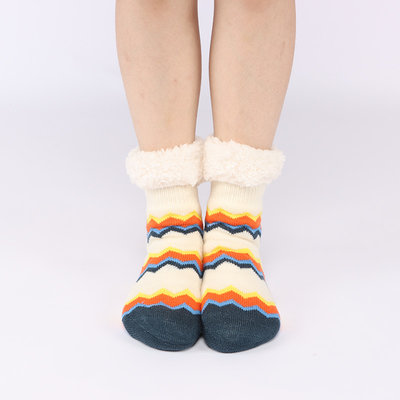 Wholesale women Cheap Fuzzy short Slipper Socks Adult Cute Custom Winter house Indoor Floor Anti Slip designer socks