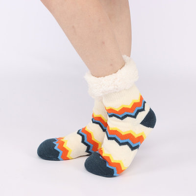 Wholesale women Cheap Fuzzy short Slipper Socks Adult Cute Custom Winter house Indoor Floor Anti Slip designer socks
