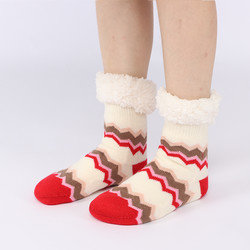 Wholesale women Cheap Fuzzy short Slipper Socks Adult Cute Custom Winter house Indoor Floor Anti Slip designer socks