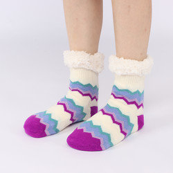 Wholesale women Cheap Fuzzy short Slipper Socks Adult Cute Custom Winter house Indoor Floor Anti Slip designer socks