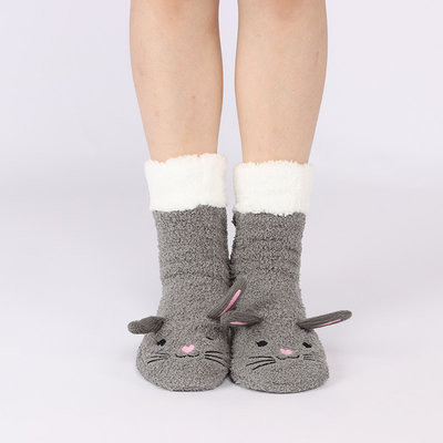 Ladies Super Soft Warm Cute Animal Home Socks Fleece Lined Knitted Sock Winter Thermal Fuzzy slipper Socks