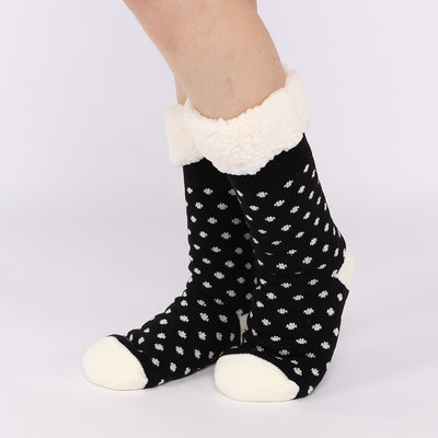 new custom ladies Comfortable Thick Winter slipper Socks Women Indoor With Dots Design Home indoor fashion Socks
