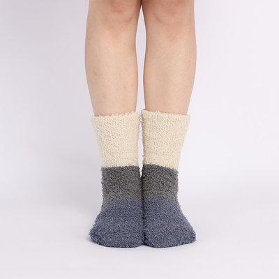 2021 new Fashion Ladies soft slipper Socks Wholesale Custom High Quality patchwork color house indoor floor Socks