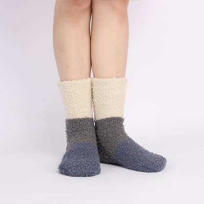2021 new Fashion Ladies soft slipper Socks Wholesale Custom High Quality patchwork color house indoor floor Socks