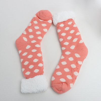 new arrival Women Winter Soft Knit comfortable fluffy fur socks Warm designer socks non-slip dot pattern fashion Socks