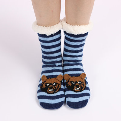 cute Cartoon Thick warm fleece Mid-calf Length Women Knitted Socks Winter Comfortable Soft Room Shoe Socks slipper socks