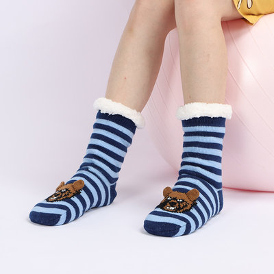 cute Cartoon Thick warm fleece Mid-calf Length Women Knitted Socks Winter Comfortable Soft Room Shoe Socks slipper socks