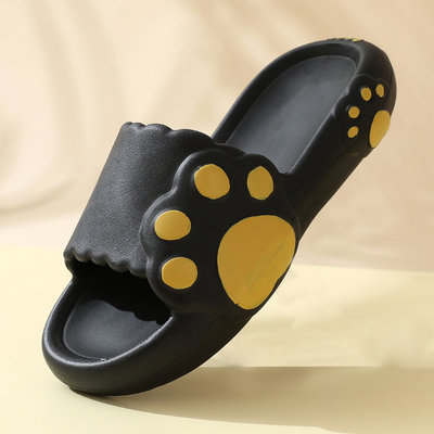 Slippers women summer home thick bottom non-slip indoor shoes wholesale couple household bear claw men flat sandals