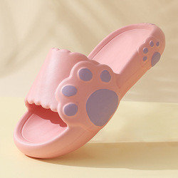 Slippers women summer home thick bottom non-slip indoor shoes wholesale couple household bear claw men flat sandals